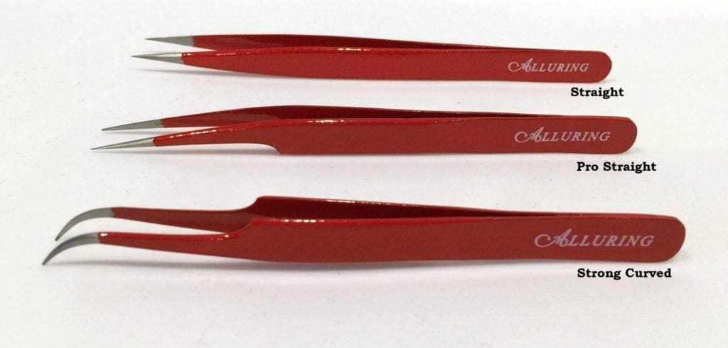 Alluring Red Tweezers for Eyelash Extension - Discount Eyelashes