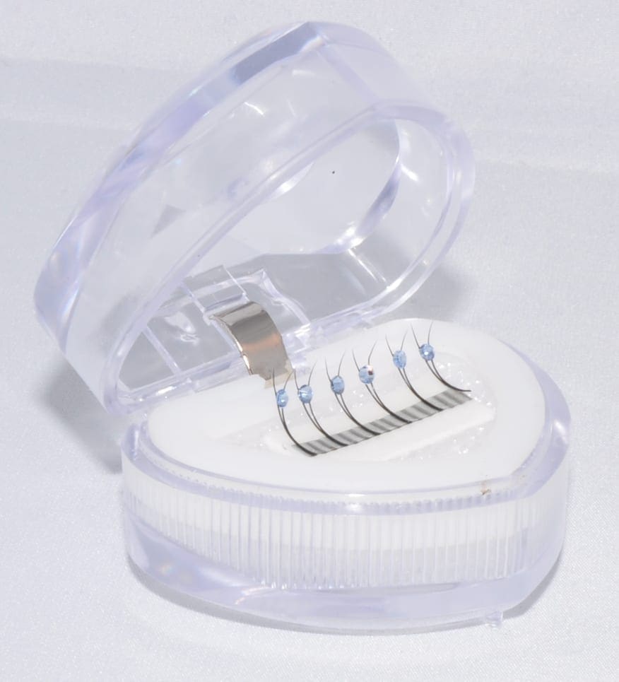 Rhinestone, Swarovski Y Lashes Light Saphire Eyelash Extension ...